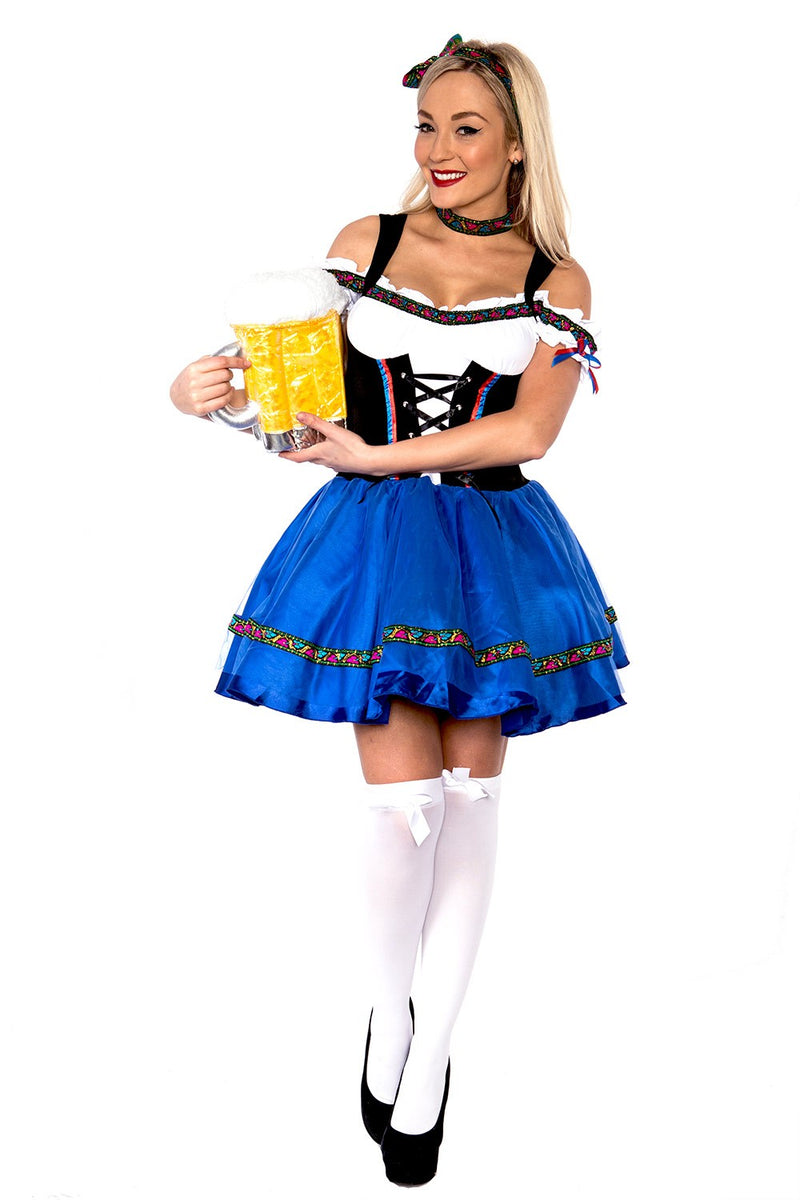 Premium Ladies Oktoberfest Beer Maid Wench German Bavarian Heidi Fancy ...